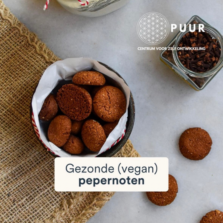 Gezonde (vegan) pepernoten – PUUR zelf ontwikkeling